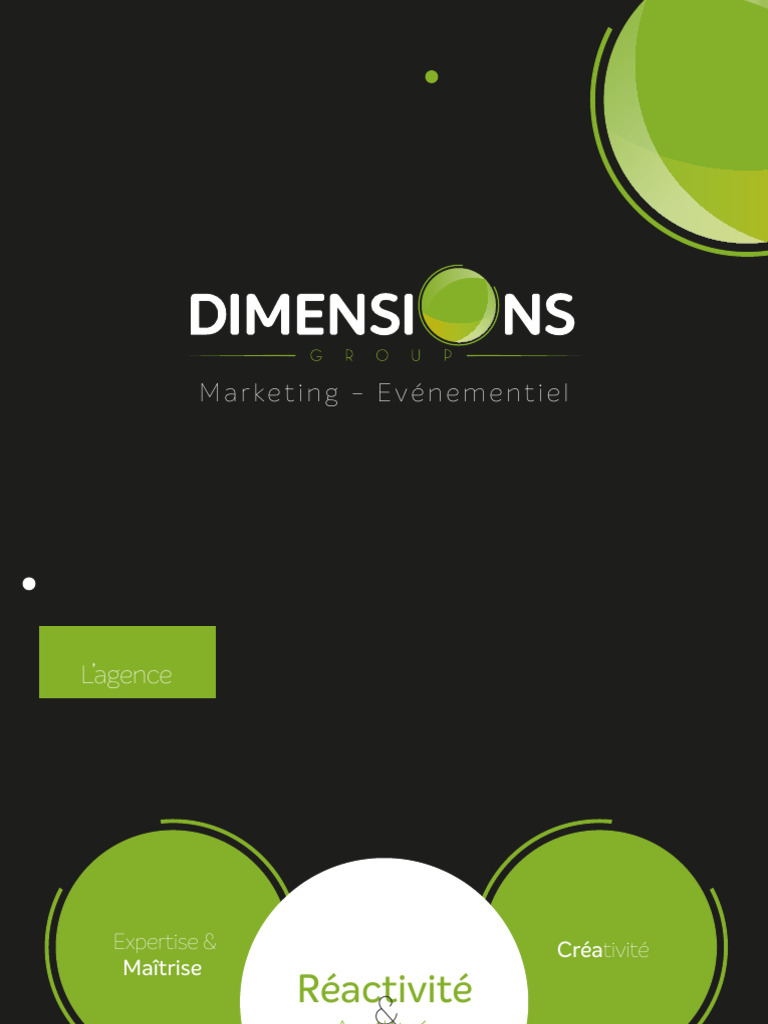 Presentation Agence Dimensions | PDF | Commercialisation | Média (Communication)