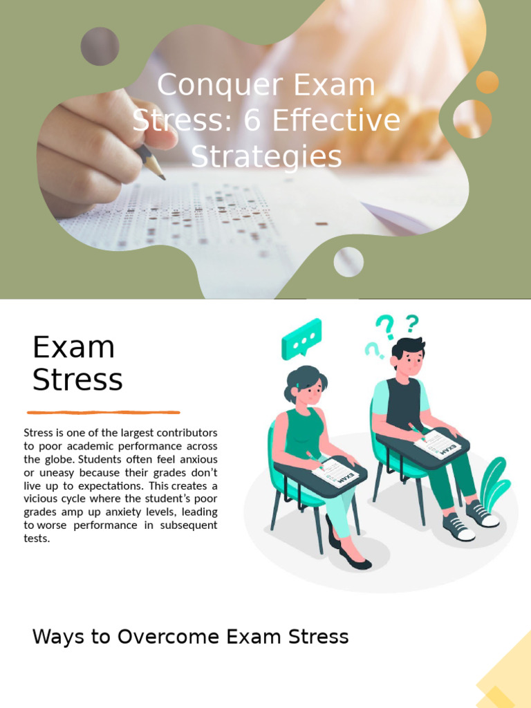 Conquer Exam Stress 6 Effective Strategies | PDF | Behavioural Sciences ...