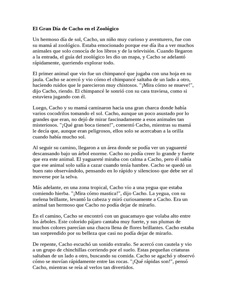 Texto Con Palabras Con CH e Y | PDF