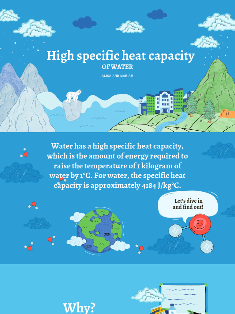 Water's High Specific Heat Capacity Explained | PDF