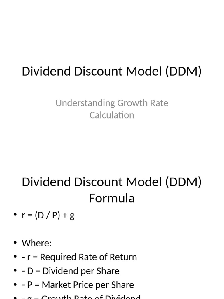 DDM Growth Rate Presentation English | PDF