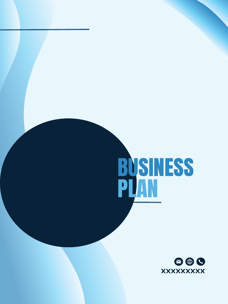 Blue Professional Business Plan A4 Document | PDF
