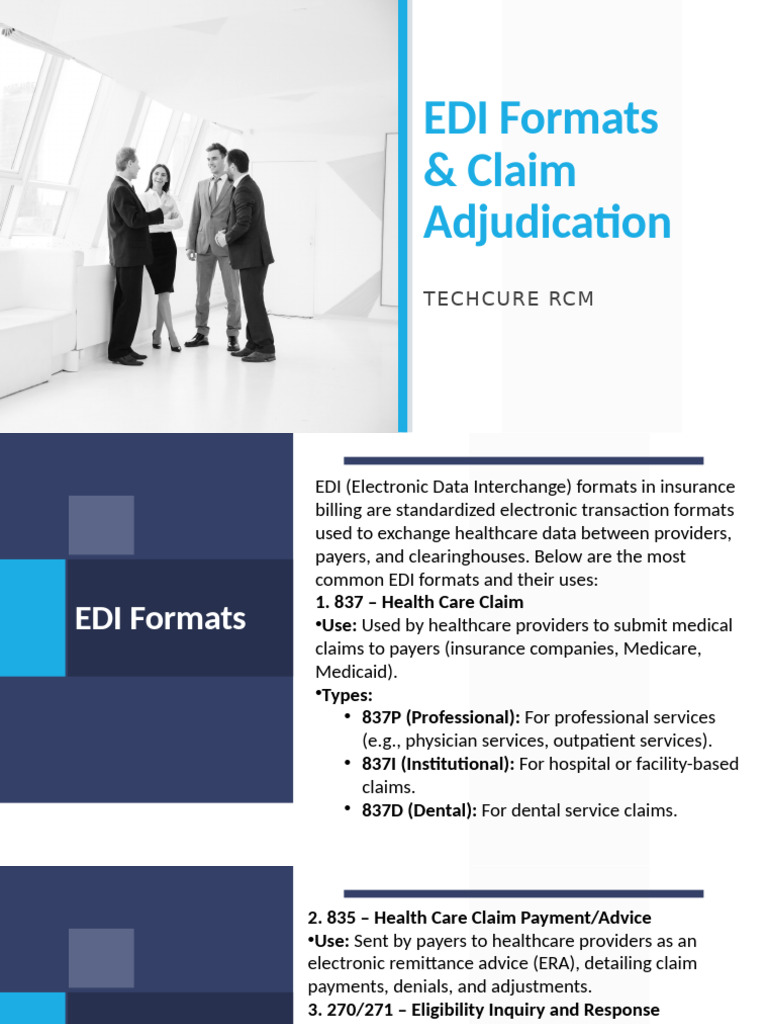 EDI and Adjudication | PDF | Public Services | Social Programs