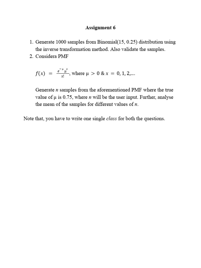Assignment 6 (3) | PDF