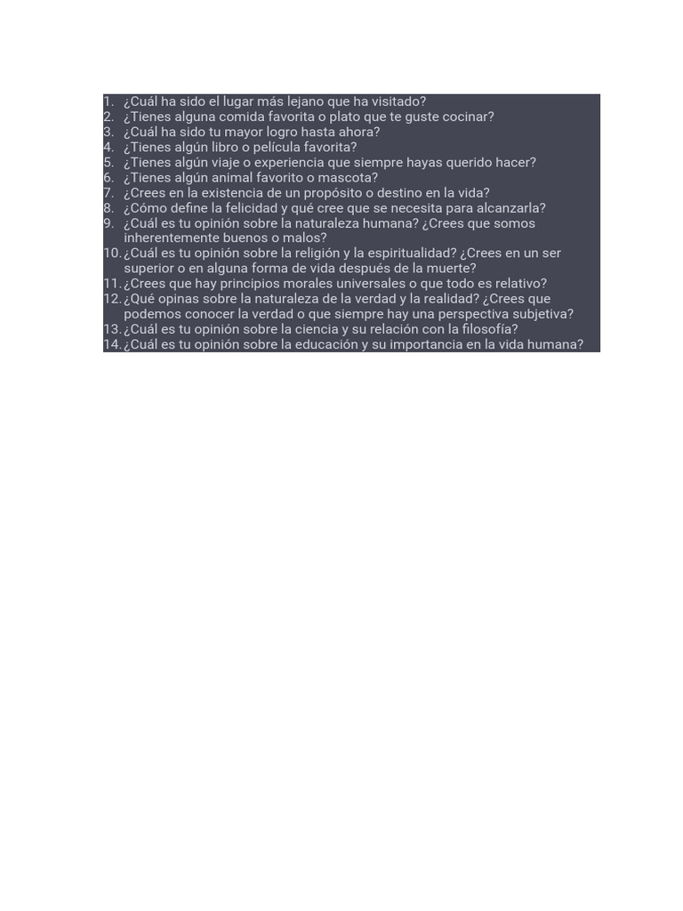 Preguntas para Pod Cast NT | PDF