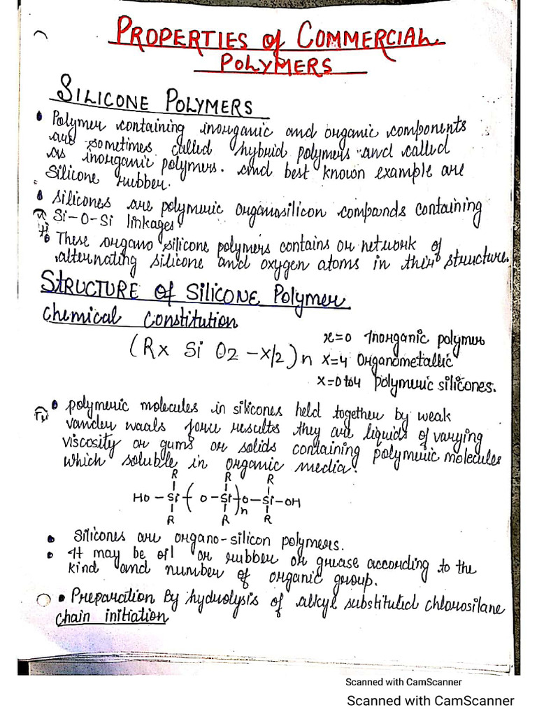 Silicone Polymer | PDF