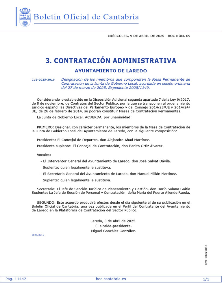 Boletín Oficial de Cantabria | PDF | Gobierno local | Gobierno