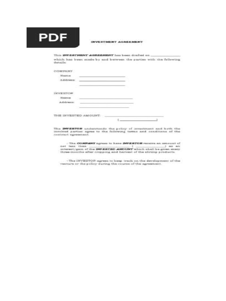 Mutual Agreement Template | PDF