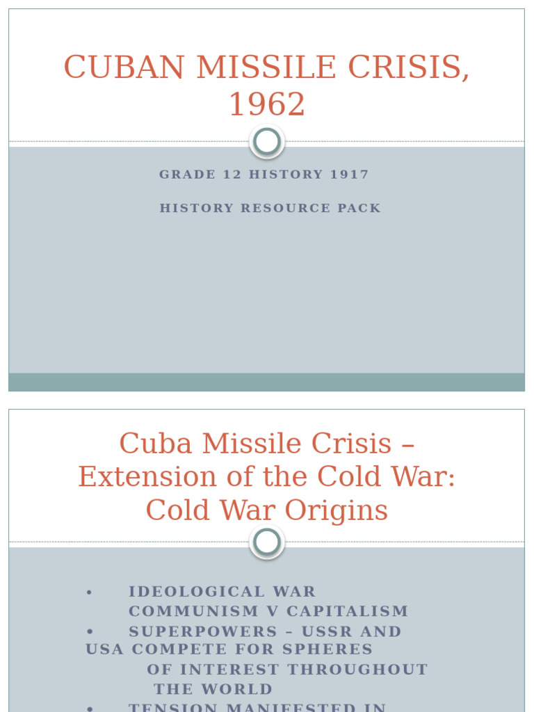 Cuban Missile Crisis 1962 2 | PDF | Cuban Missile Crisis | Cold War