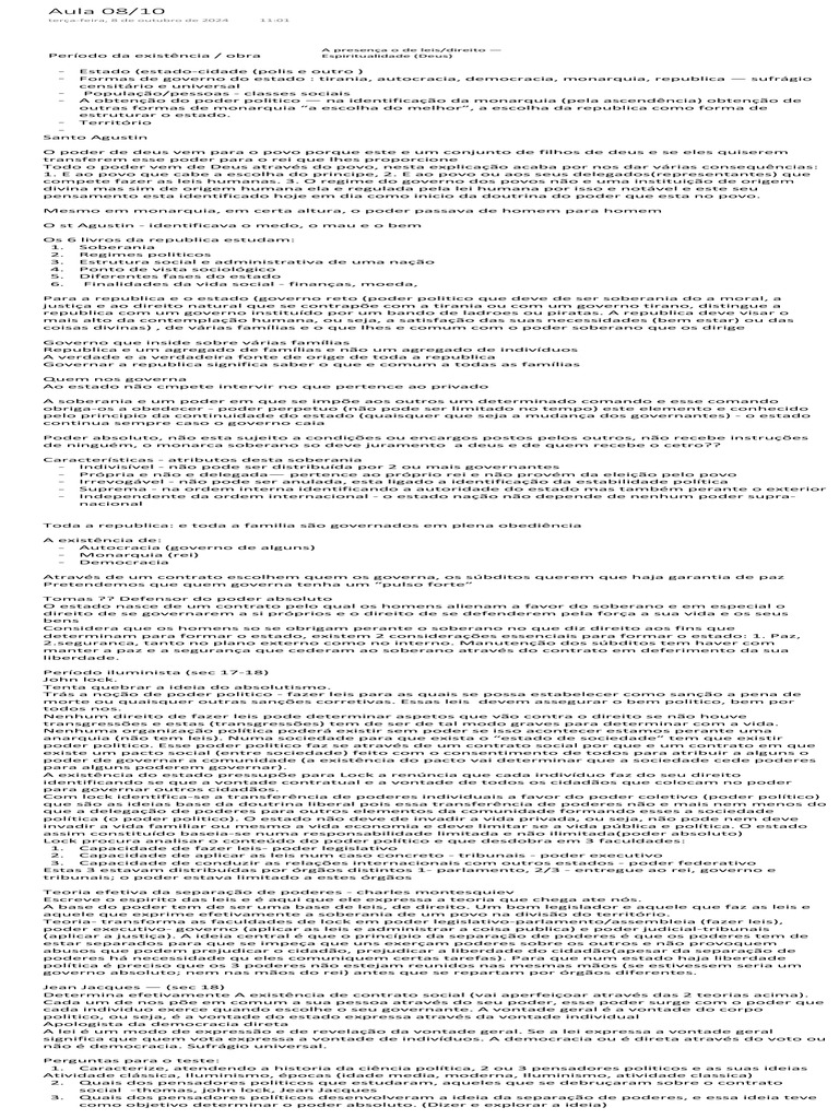 Aula CPDC 08-10 | PDF | Estado | Contrato social