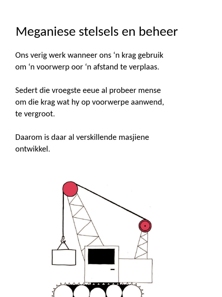 Meganiese Stelsels en Beheer | PDF