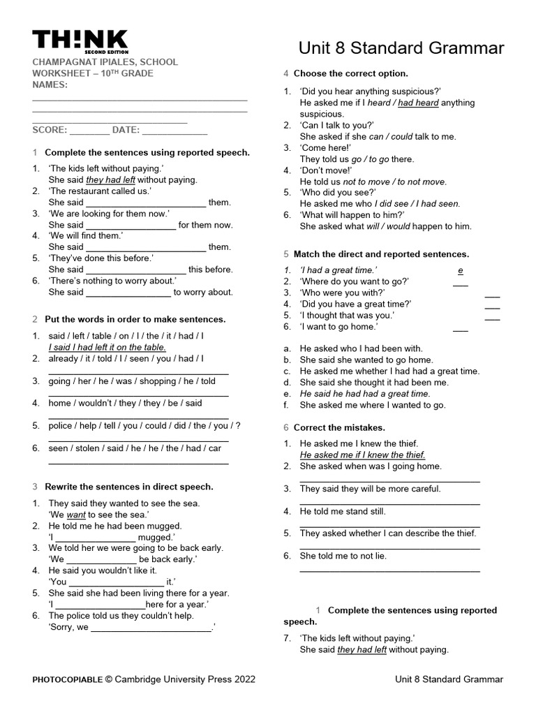 Thk2e_BrE_L3_Grammar_Standard_Unit_8-1(1) | PDF