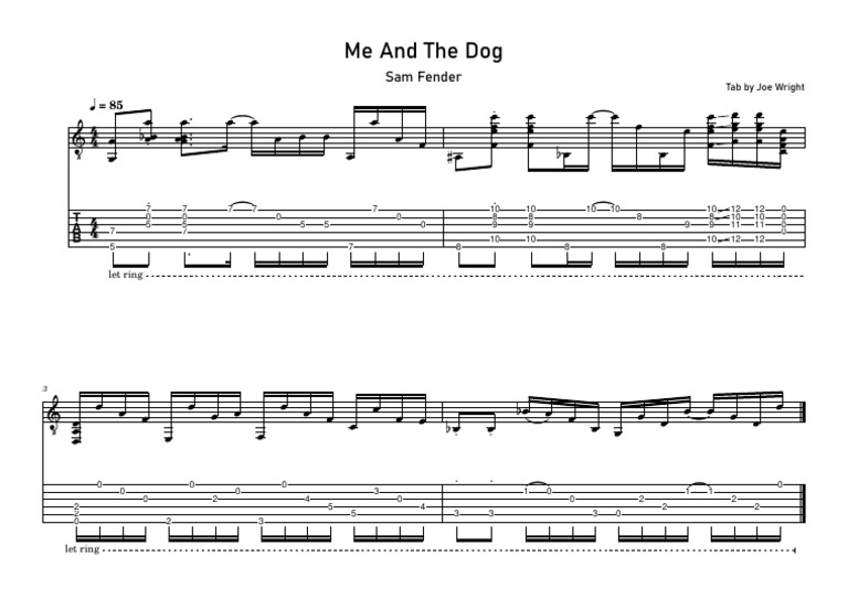 Me and The Dog Tab | PDF