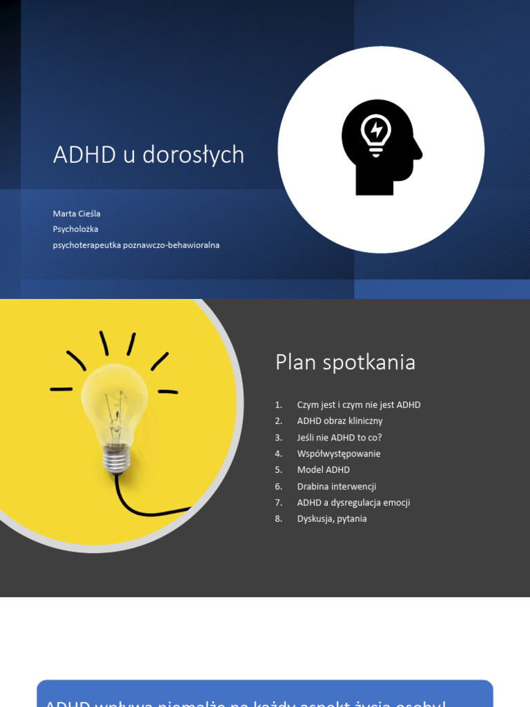 ADHD U Doroslych Skrypt | PDF