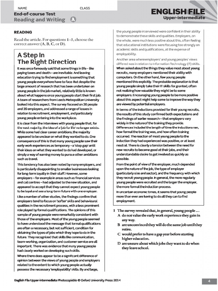 English File Reading | PDF