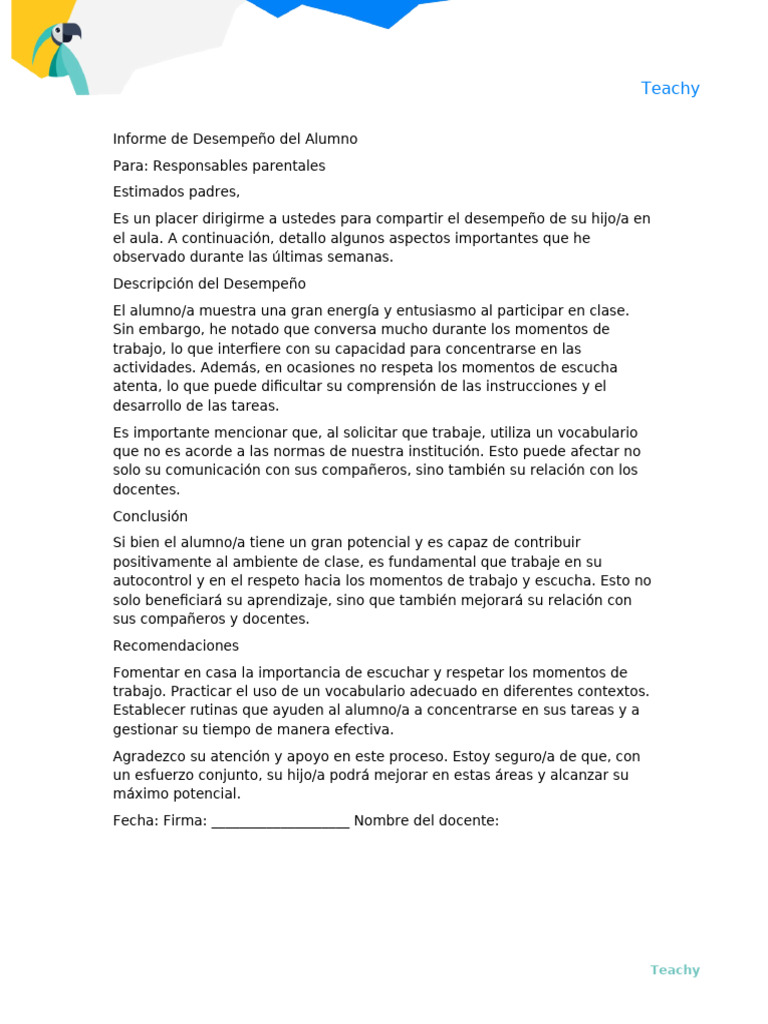 Informe Ejemplo | PDF