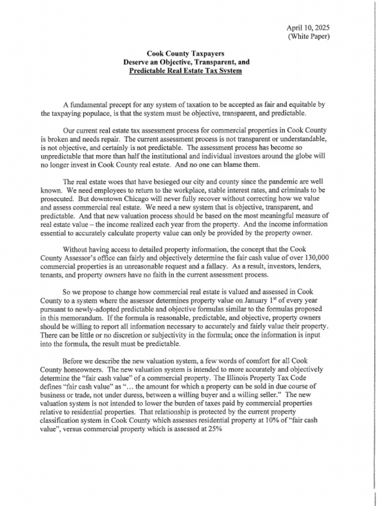 White Paper Tax Proposal Signed 04092025 | PDF