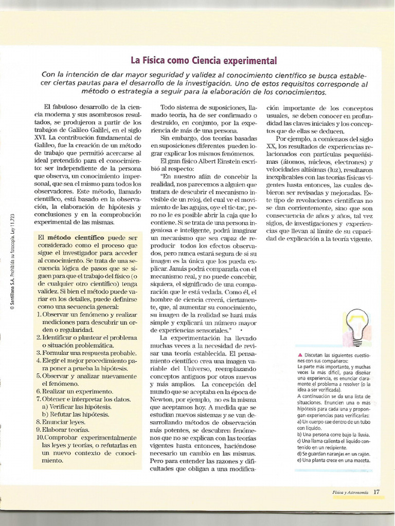 La Fisica Como Ciencia Experimental | PDF