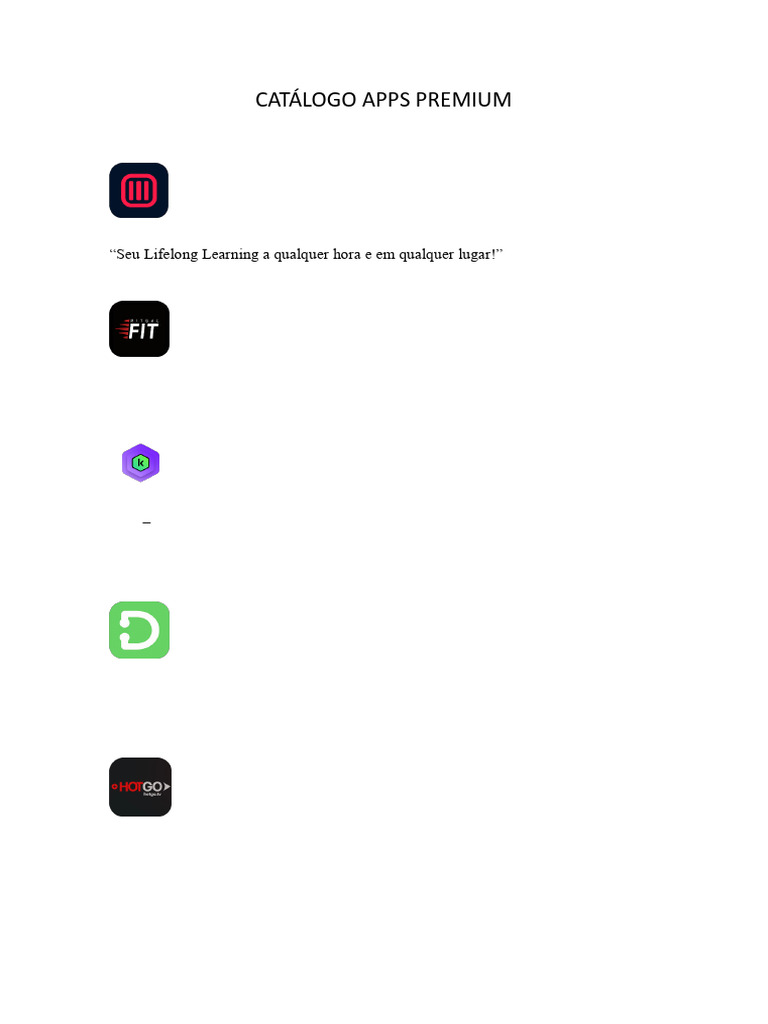 Catálogo de Apps Premium 2023 | PDF