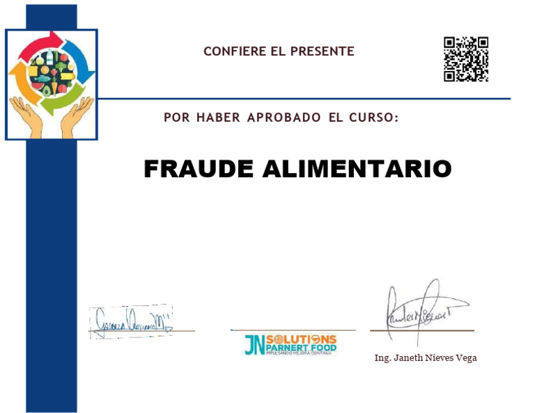 Jennifer Juan - Fraude Alimentario | PDF
