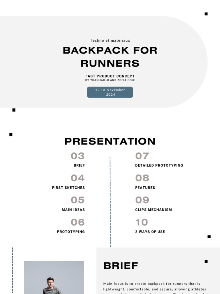 Backpack for Runners | PDF