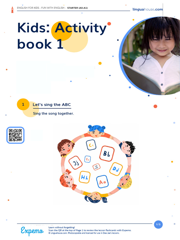 Kids Activity Book 1 British English Student A0 A11 | PDF | Writing ...