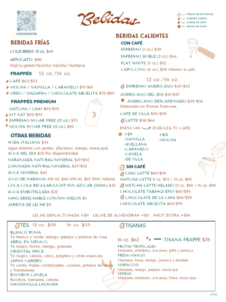 Menu MIXTO CC octubre 2024 | PDF | Tarta de queso | ensalada