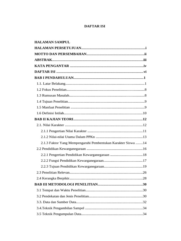 Daftar Isi | PDF