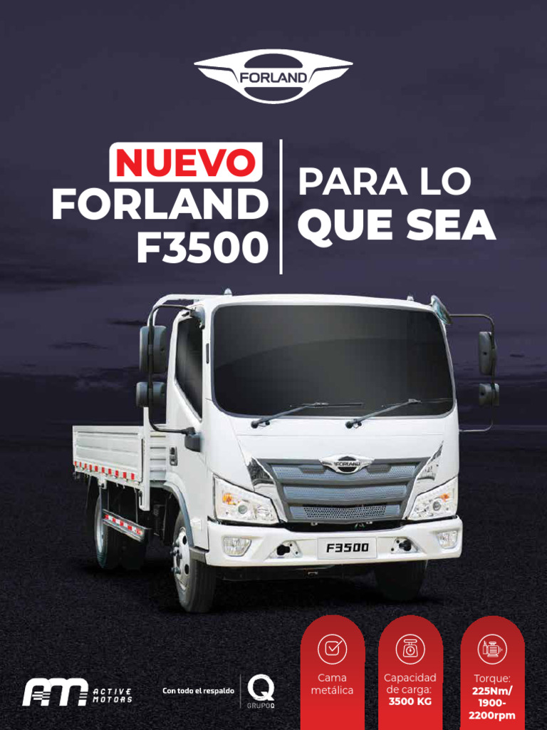 Forland F3500 | PDF | Carros deportivos | Tecnología de vehículos