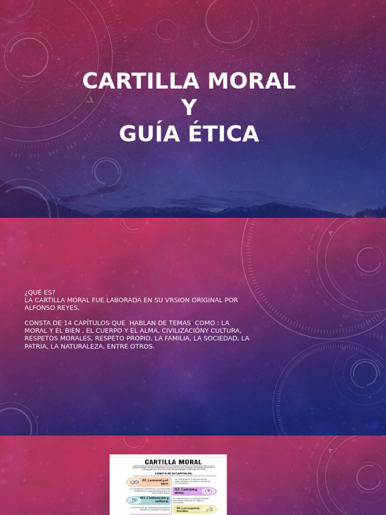 Presentacion Cartilla Moral Guia Ética | PDF