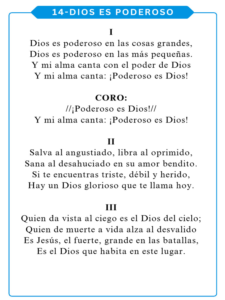 14-Dios Es Poderoso | PDF