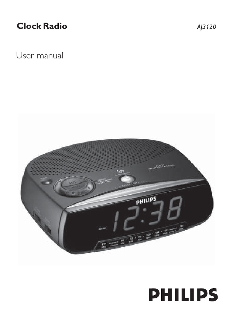 User Manual: Clock Radio | PDF | Clock | Mains Electricity