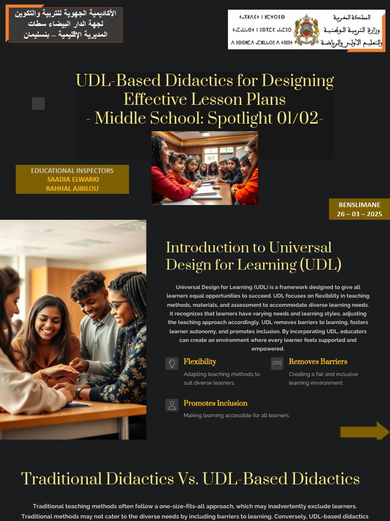 UDL-Based Didactics for Designing Effective Lesson Plans | PDF ...