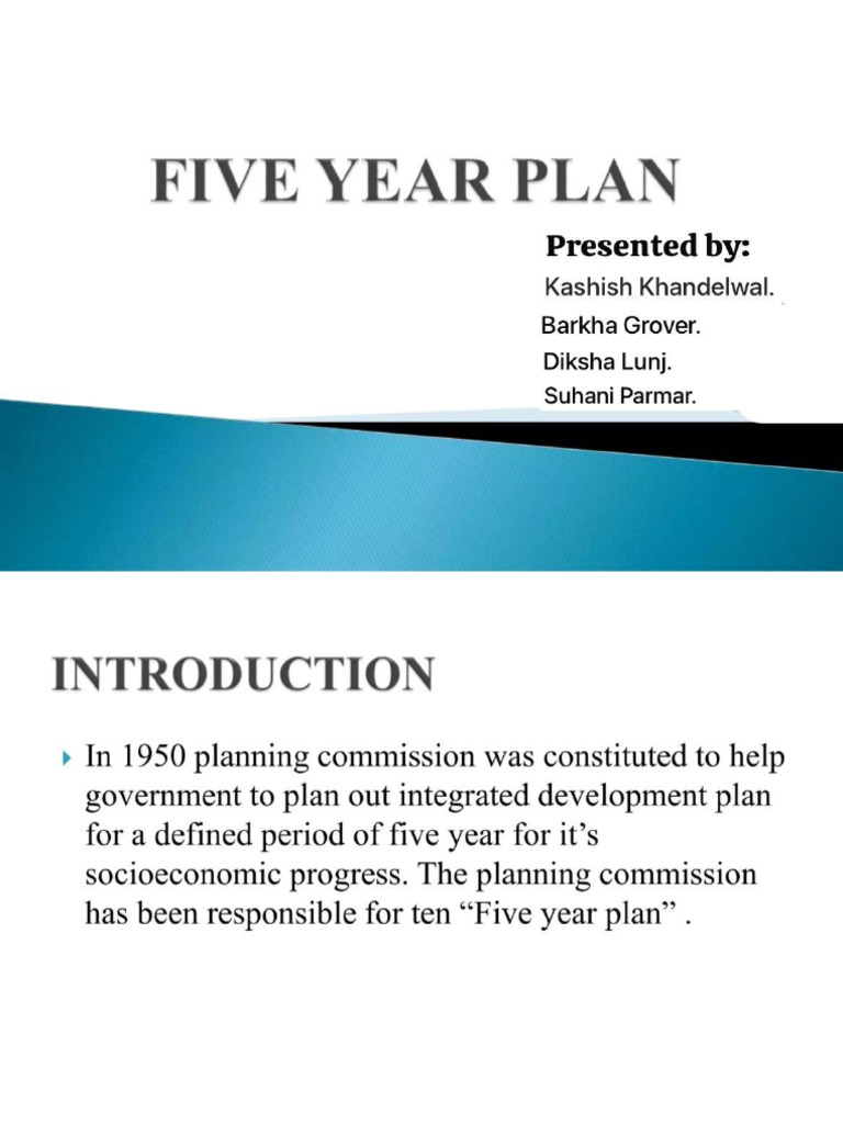 Five Year Plans | PDF