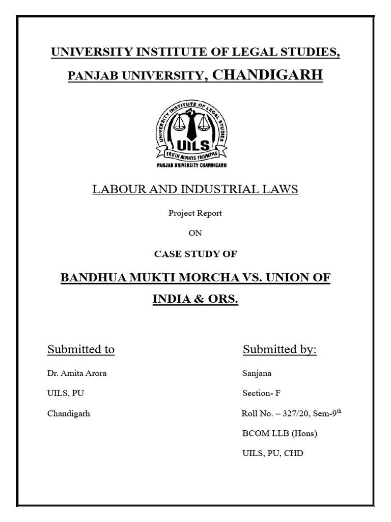 University Institute of Legal Studies | PDF