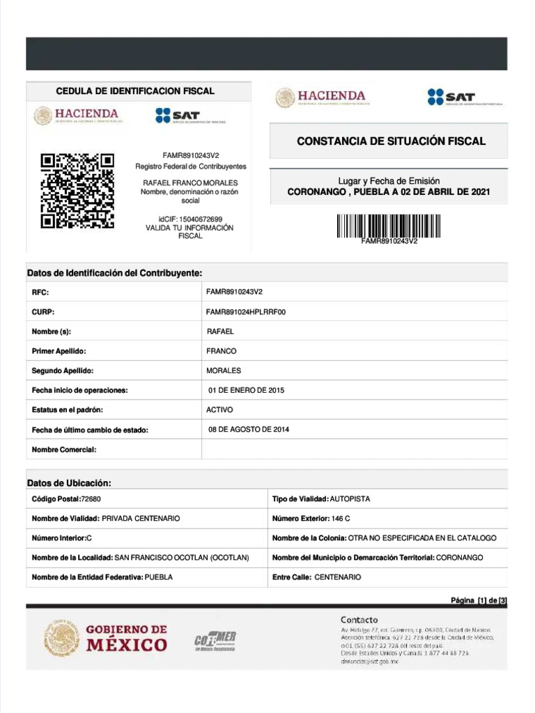 kupdf.net_rfc-actualizado-sat | PDF | Gobierno