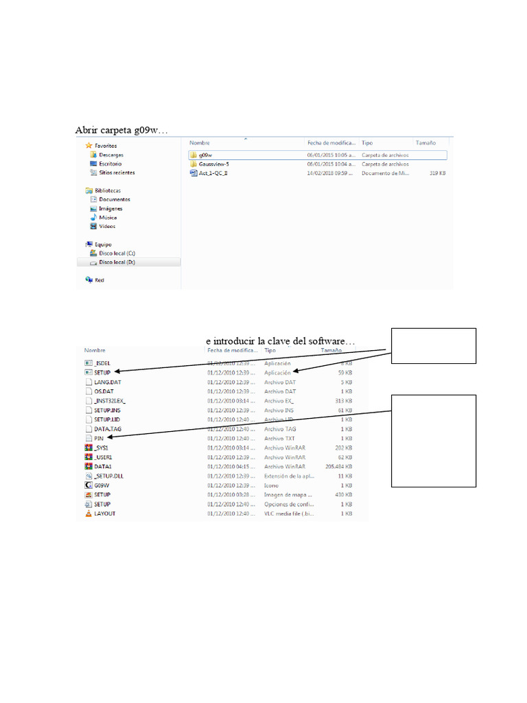 Instalación de Gaussian 09 en Windows | PDF