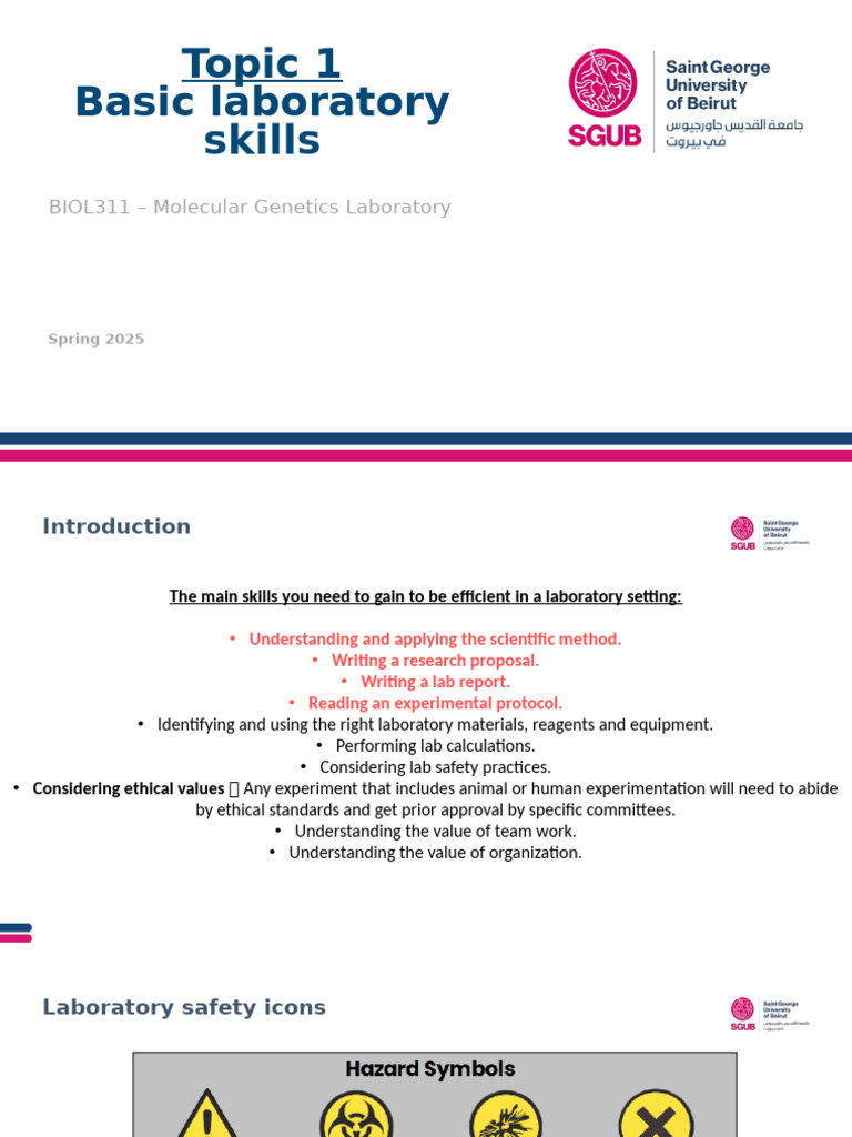 Essential Laboratory Skills for BIOL311 | PDF | Mole (Unit) | Experiment
