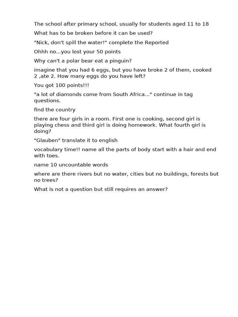 The School After Primary School | PDF