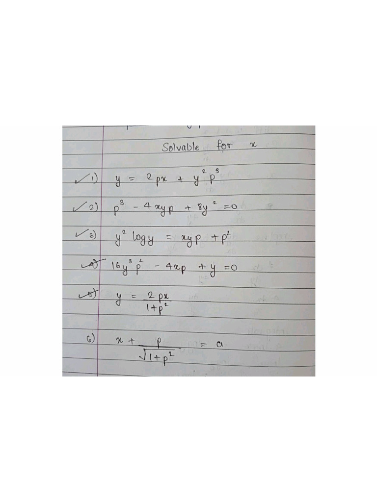 Solvable For X | PDF
