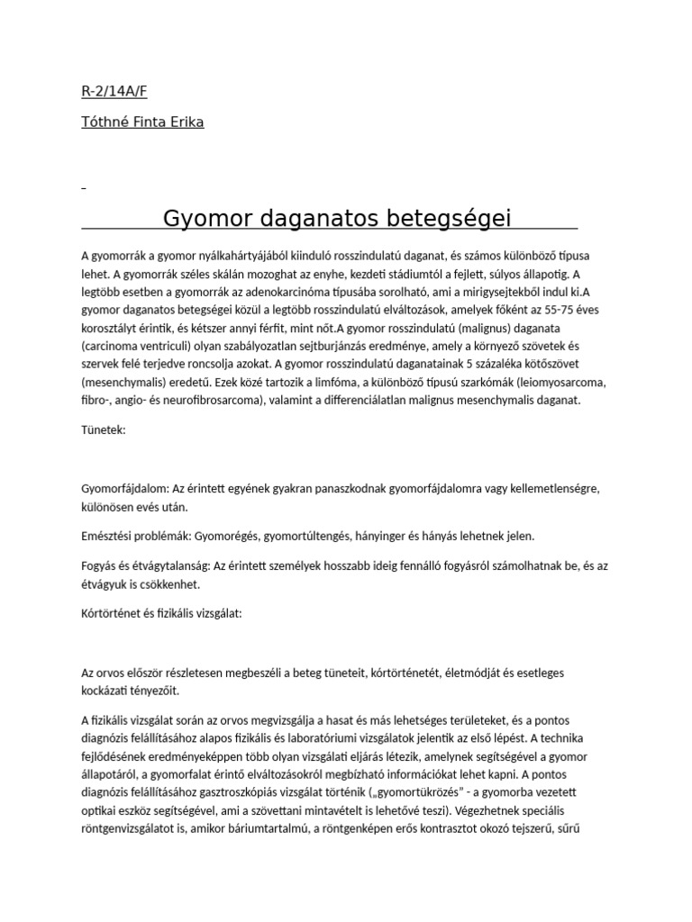 Gyomor Doga | PDF