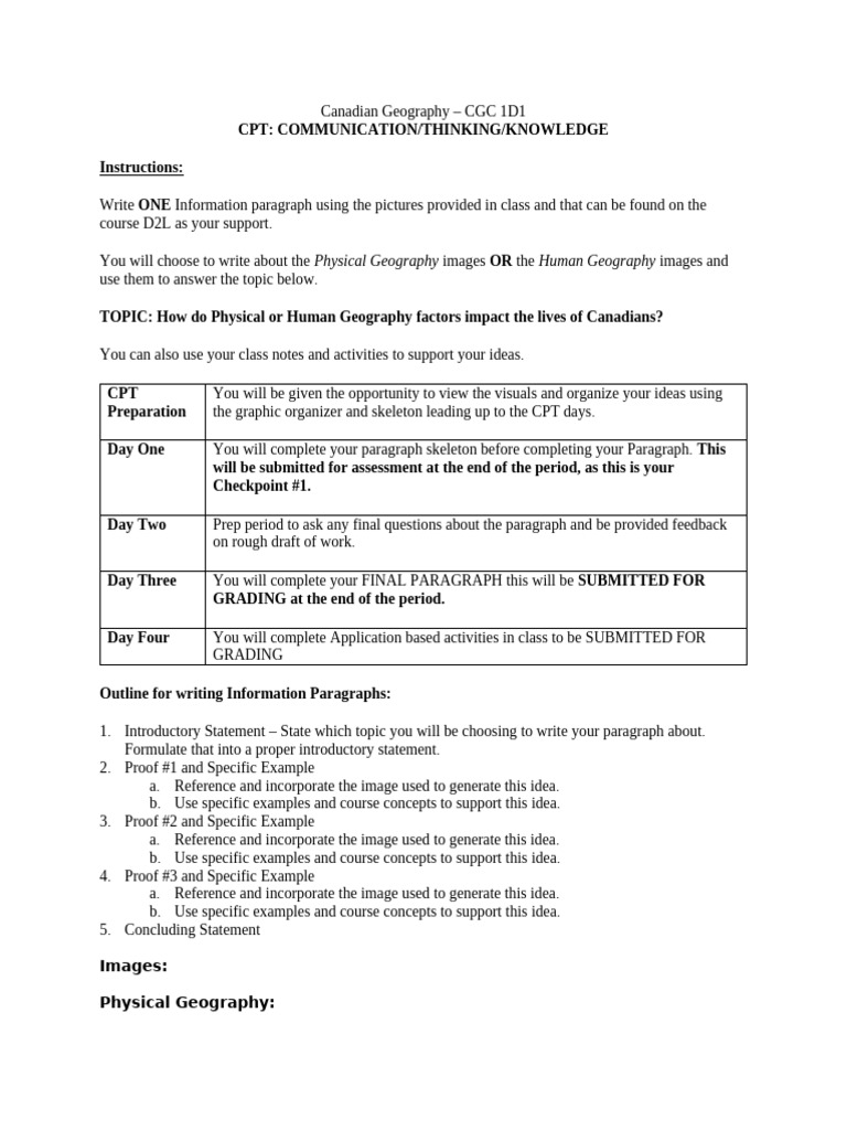 Canadian Geography - Final - COM, KU,&TH 2023 (1) Foster | PDF ...