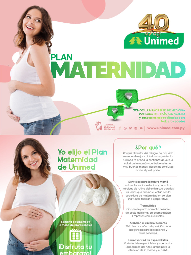Plan de Maternidad Unimed Paraguay | PDF | El embarazo | Parto