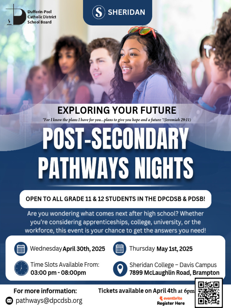 (DPCDSB) Copy of Exploring Your Future Post-Secondary Pathways | PDF