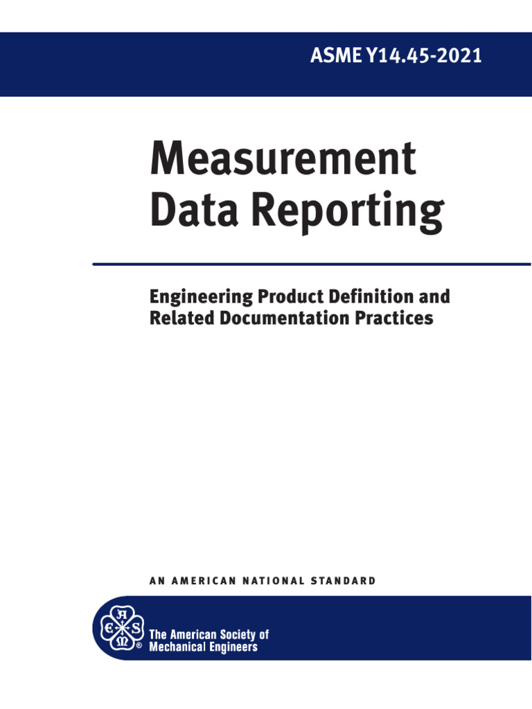 Asme Y14.45 - 2021 Measurement Data Reporting | PDF | Engineering Tolerance | Coordinate System