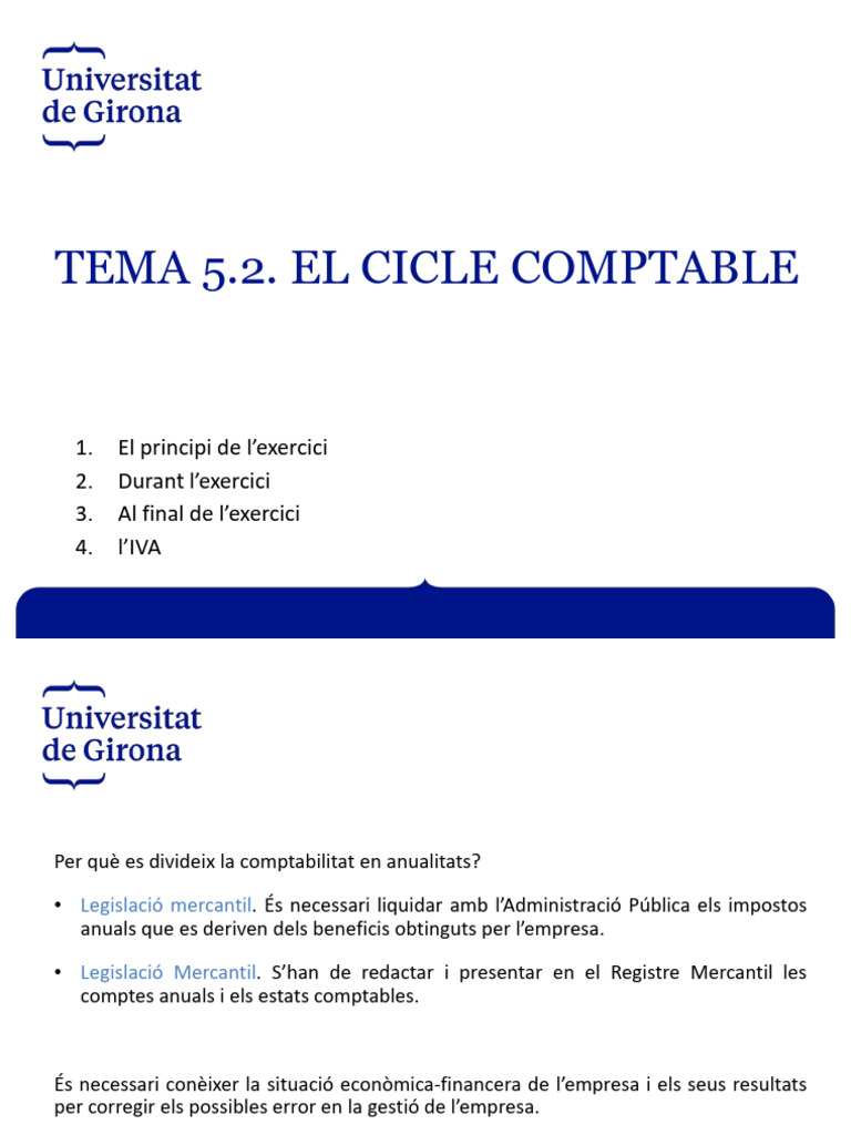 5.2 Cicle Comptable | PDF