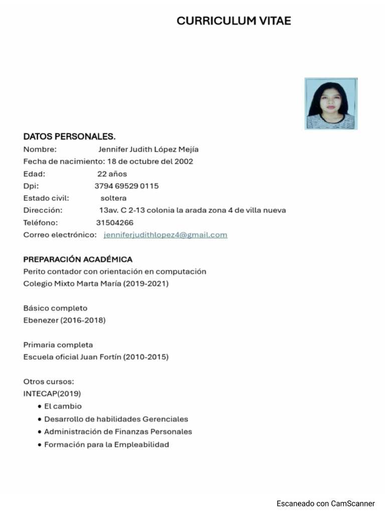 CV Jennifer Lopez | PDF