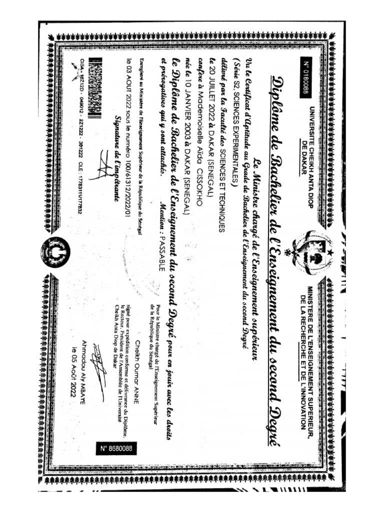 Universite Cheikh Anta Diop | PDF