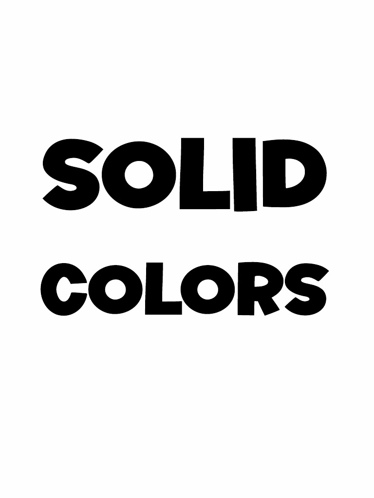 SOLID COLORS in Circles | PDF