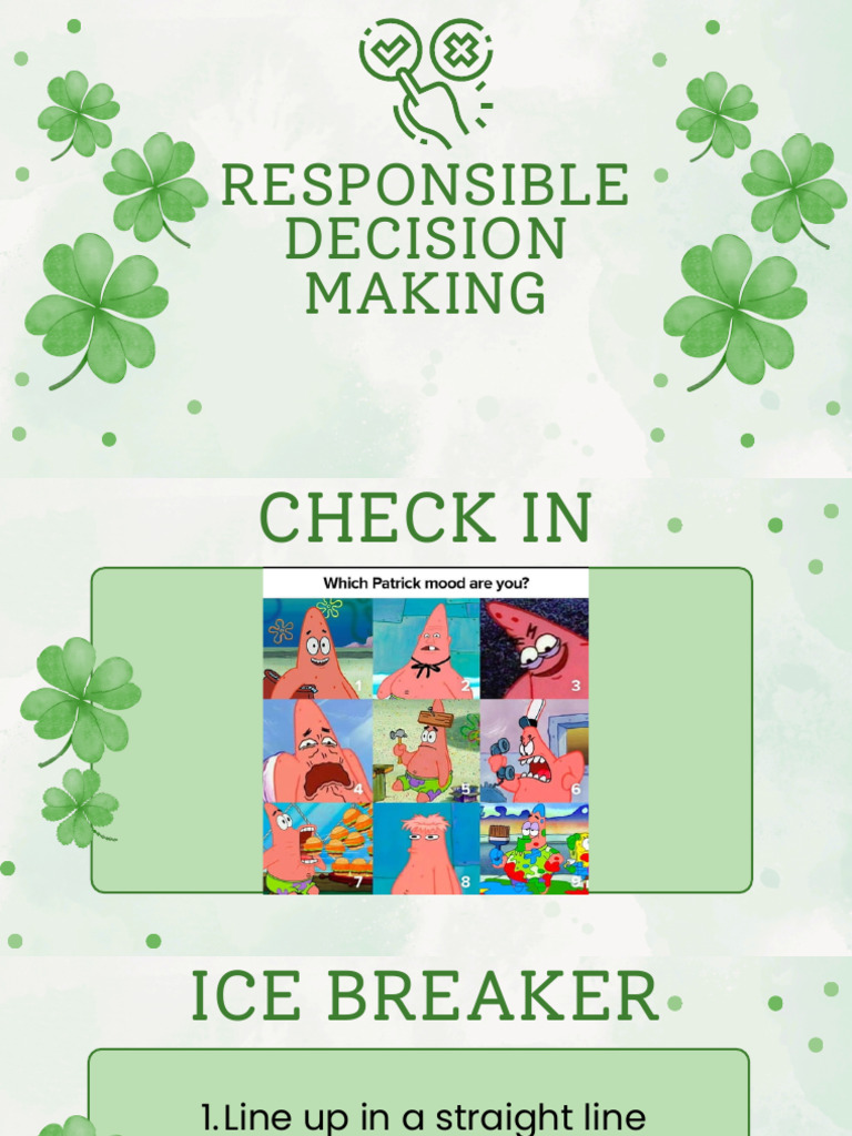 Responsible Decision-Making Guide | PDF | Choice | Psychological Concepts